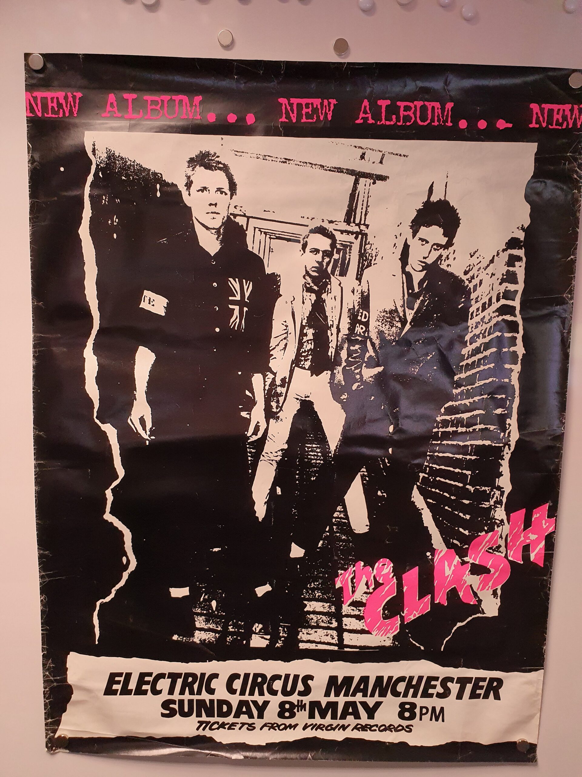The Clash – Electric Circus Manchester gig poster for 8th May 1977 ...