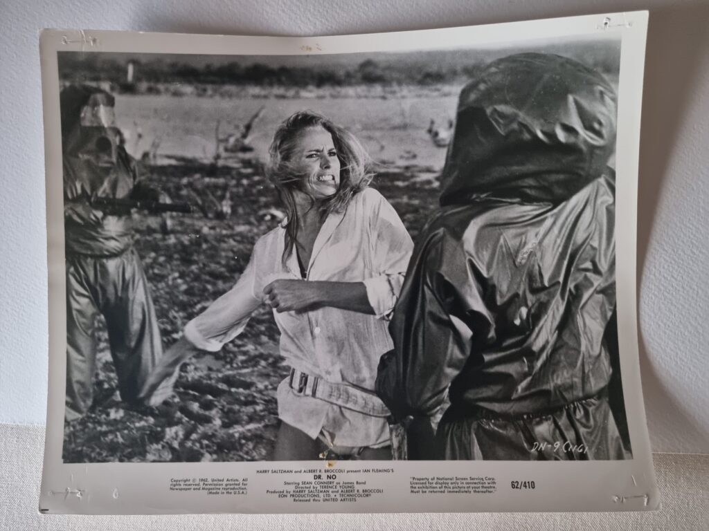 DR. NO 3 8×10 stills 1963 Sean Connery as James Bond & Ursula Andress ...